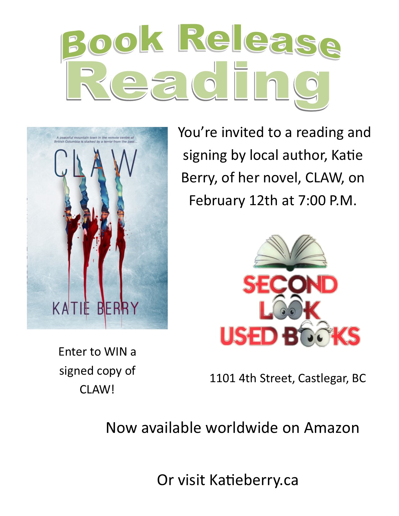Meet the Author February 12th! – Katie Berry Books